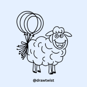 25 Easy Cute Sheep Doodles Drawing Ideas - drawtwist.com