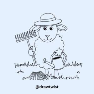25 Easy Cute Sheep Doodles Drawing Ideas - drawtwist.com
