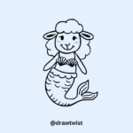 25 Easy Cute Sheep Doodles Drawing Ideas - drawtwist.com