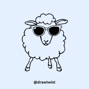 25 Easy Cute Sheep Doodles Drawing Ideas - drawtwist.com