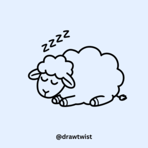 25 Easy Cute Sheep Doodles Drawing Ideas - drawtwist.com