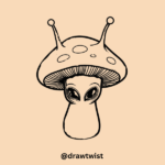 35 Easy Mushroom Doodle Drawing Ideas - drawtwist.com