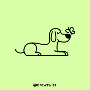 35 Cute Easy Dog Doodle Drawing Ideas - drawtwist.com