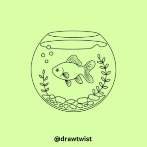 37 Easy Simple Goldfish Doodle Drawing Ideas - drawtwist.com
