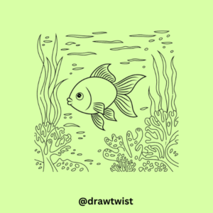 37 Easy Simple Goldfish Doodle Drawing Ideas - drawtwist.com