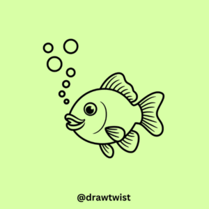 37 Easy Simple Goldfish Doodle Drawing Ideas - drawtwist.com