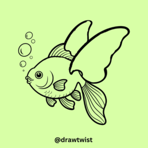 37 Easy Simple Goldfish Doodle Drawing Ideas - drawtwist.com