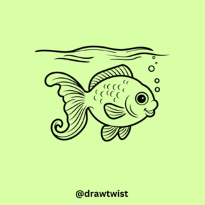 37 Easy Simple Goldfish Doodle Drawing Ideas - drawtwist.com