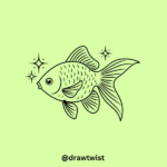 37 Easy Simple Goldfish Doodle Drawing Ideas - drawtwist.com