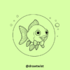 37 Easy Simple Goldfish Doodle Drawing Ideas - drawtwist.com