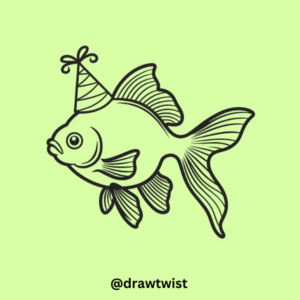 37 Easy Simple Goldfish Doodle Drawing Ideas - drawtwist.com