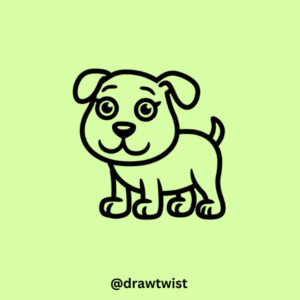 35 Cute Easy Dog Doodle Drawing Ideas - drawtwist.com
