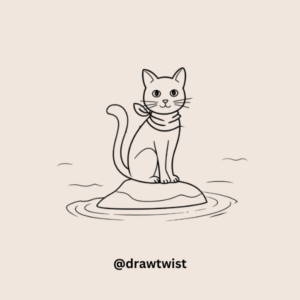 41 Easy Cute Cat Doodle Drawing Ideas - drawtwist.com