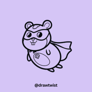 25 Cute Hamster Doodle Drawing Ideas - drawtwist.com