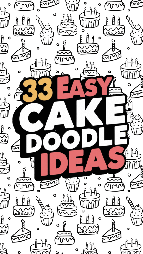 33 Easy Cake Doodle Ideas - drawtwist.com
