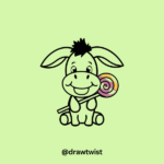 31 Easy Donkey Doodle Drawing Ideas - drawtwist.com