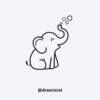 31 Easy Elephant Doodles to Try Today - drawtwist.com