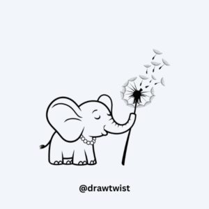 31 Easy Elephant Doodles to Try Today - drawtwist.com