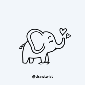 31 Easy Elephant Doodles to Try Today - drawtwist.com