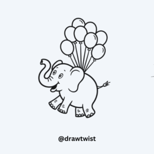 31 Easy Elephant Doodles to Try Today - drawtwist.com