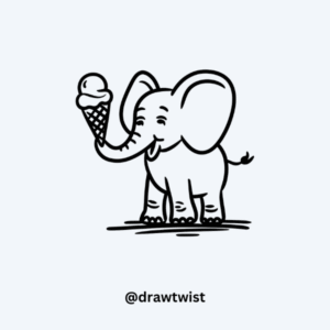 31 Easy Elephant Doodles to Try Today - drawtwist.com