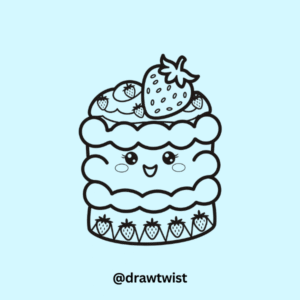 33 Easy Cake Doodle Ideas - drawtwist.com