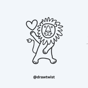 33 Easy Lion Doodle Drawing Ideas - drawtwist.com