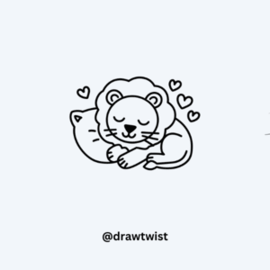33 Easy Lion Doodle Drawing Ideas - drawtwist.com