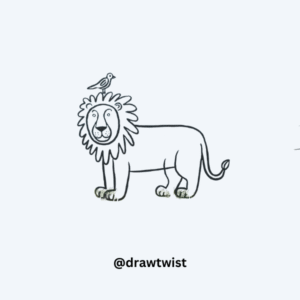 33 Easy Lion Doodle Drawing Ideas - drawtwist.com