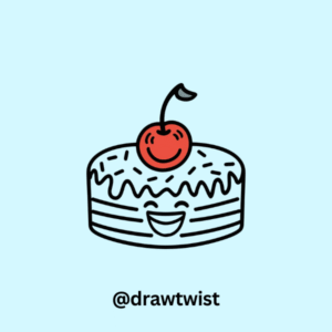 33 Easy Cake Doodle Ideas - drawtwist.com