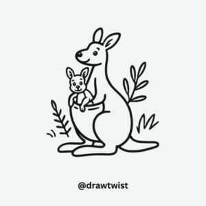 37 Easy Kangaroo Doodle Drawing Ideas - drawtwist.com