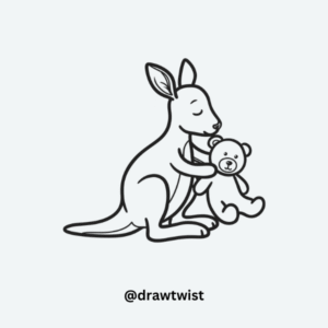 37 Easy Kangaroo Doodle Drawing Ideas - drawtwist.com