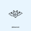 31 Easy Bat Doodle Ideas to Try Right Now - drawtwist.com