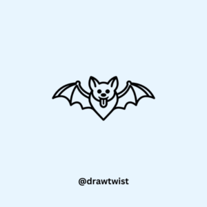 31 Easy Bat Doodle Ideas to Try Right Now - drawtwist.com