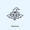 31 Easy Bat Doodle Ideas to Try Right Now - drawtwist.com