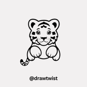 33 Easy Tiger Doodle Ideas - drawtwist.com