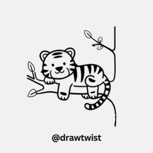 33 Easy Tiger Doodle Ideas - drawtwist.com