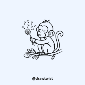 41 Easy Monkey Doodle Drawing Ideas to Try - drawtwist.com