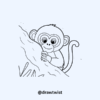 41 Easy Monkey Doodle Drawing Ideas to Try - drawtwist.com