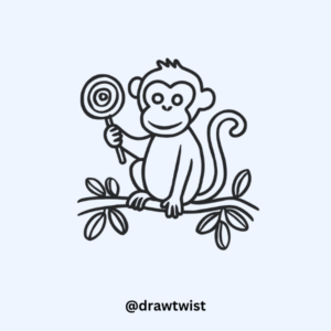 41 Easy Monkey Doodle Drawing Ideas to Try - drawtwist.com