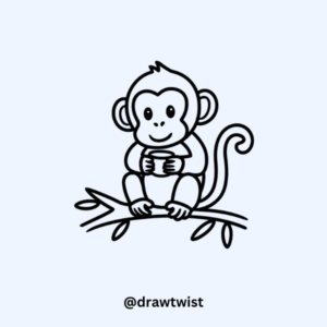41 Easy Monkey Doodle Drawing Ideas to Try - drawtwist.com