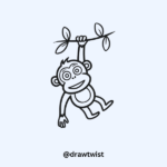41 Easy Monkey Doodle Drawing Ideas to Try - drawtwist.com