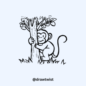 41 Easy Monkey Doodle Drawing Ideas to Try - drawtwist.com