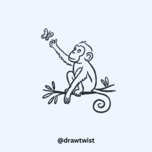 41 Easy Monkey Doodle Drawing Ideas to Try - drawtwist.com