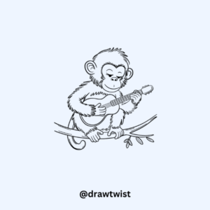 41 Easy Monkey Doodle Drawing Ideas to Try - drawtwist.com