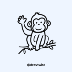 41 Easy Monkey Doodle Drawing Ideas to Try - drawtwist.com