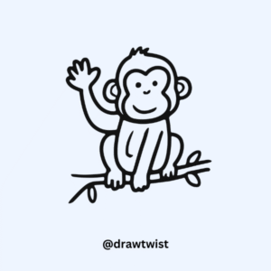 41 Easy Monkey Doodle Drawing Ideas to Try - drawtwist.com