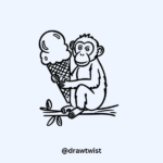 41 Easy Monkey Doodle Drawing Ideas to Try - drawtwist.com