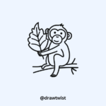 41 Easy Monkey Doodle Drawing Ideas to Try - drawtwist.com