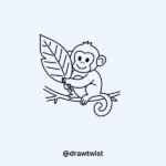 41 Easy Monkey Doodle Drawing Ideas to Try - drawtwist.com